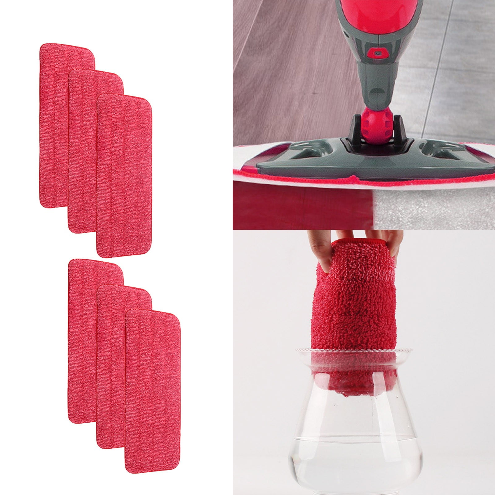 Click here for Bagmrteho 6pcs Flat Mop Replacement Cloth Home Mop... prices