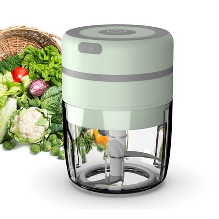 TORUBIA Food Processor, USB Charging Garlic Presser,Vegetable Chopper ...