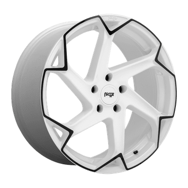 Niche M257 Flash 20X9 5X112 27Et 72.7Cb Gloss White With Black Wheel ...