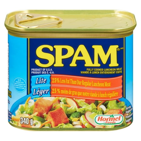 SPAM 20 % Less Fat Fully Cooked Luncheon Meat, 340 g - Walmart.ca