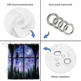 54x78 Inch Shower Curtain Decorative Purple Night Sky Bathtub Bath ...