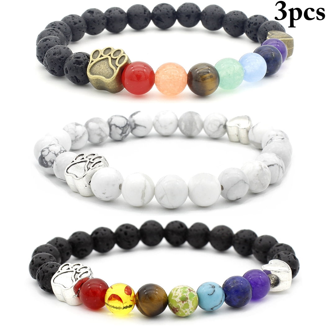Click here for Nobrand 3pcs Beads Bracelet Dog Paw Beaded Bracele... prices