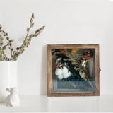GraduationMall Shadow Box Frame 8x8 with Real Glass Window Door ...