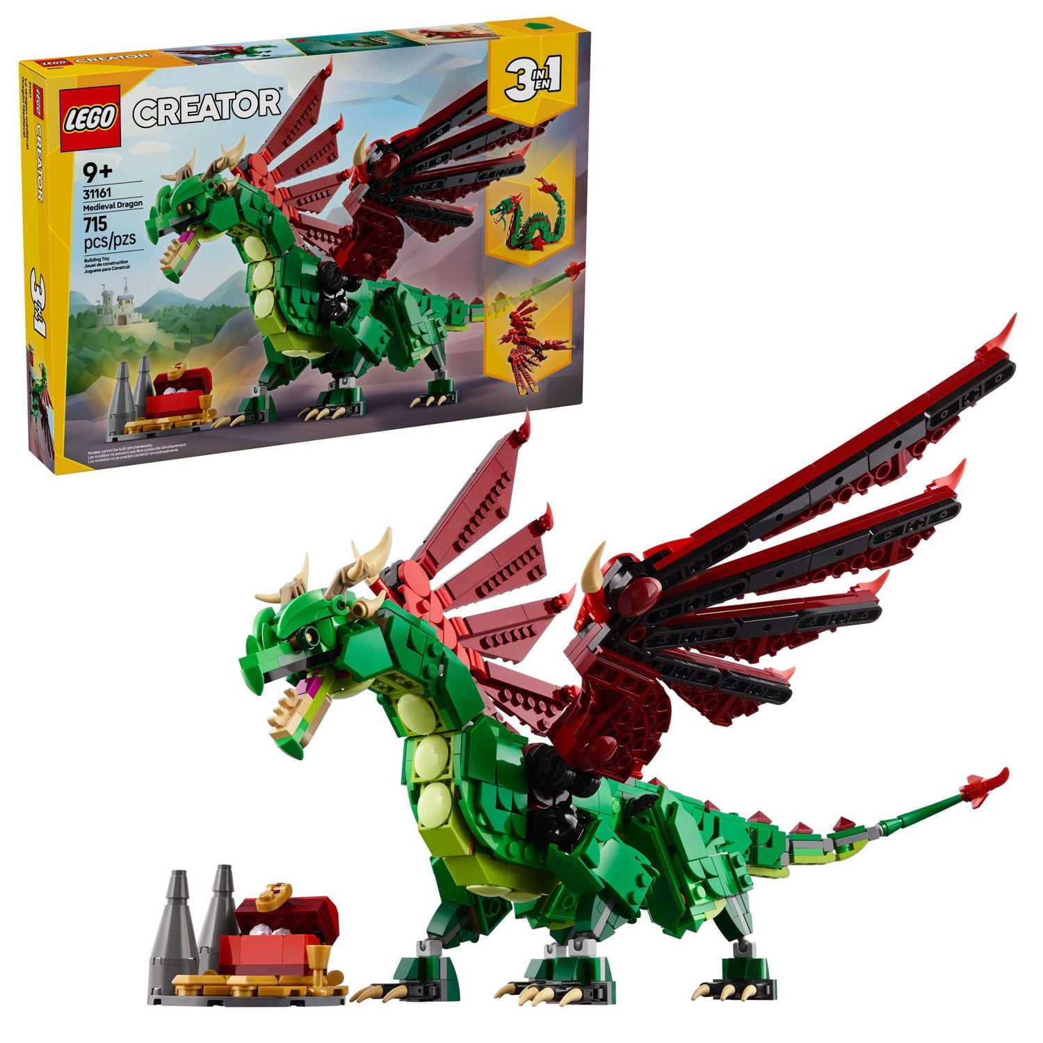 Click here for Lego Creator 3 In 1 Medieval Dragon Toy - Building... prices