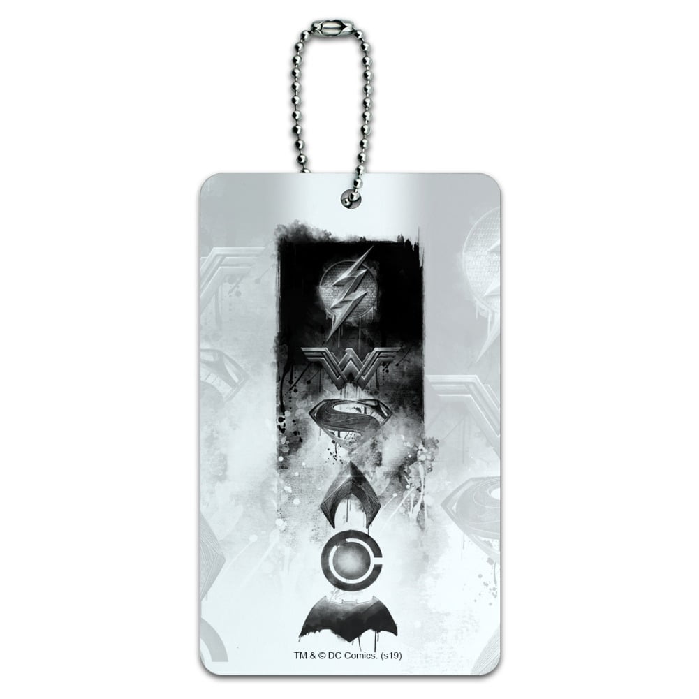 Justice League Justice League Emblems Luggage Card Suitcase Carry-On ID ...