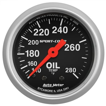 AUTO METER 3432 2-5/8IN WATER TEMP, 120- 240F, 6FTTUBING, MECH ...