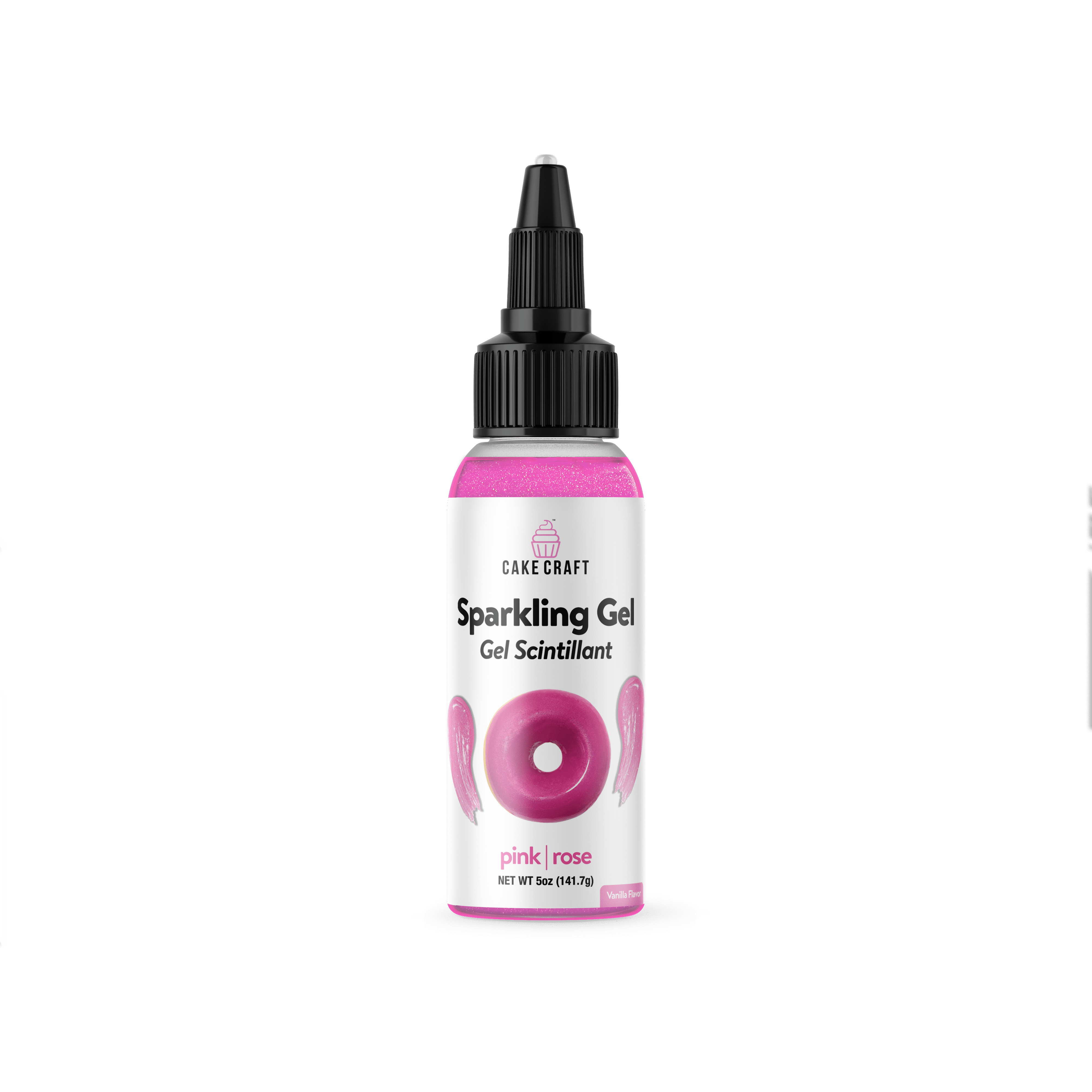 Cake Craft Sparkle Gel – Pink, 141.7g (5 oz), Edible Glitter Icing Gel ...