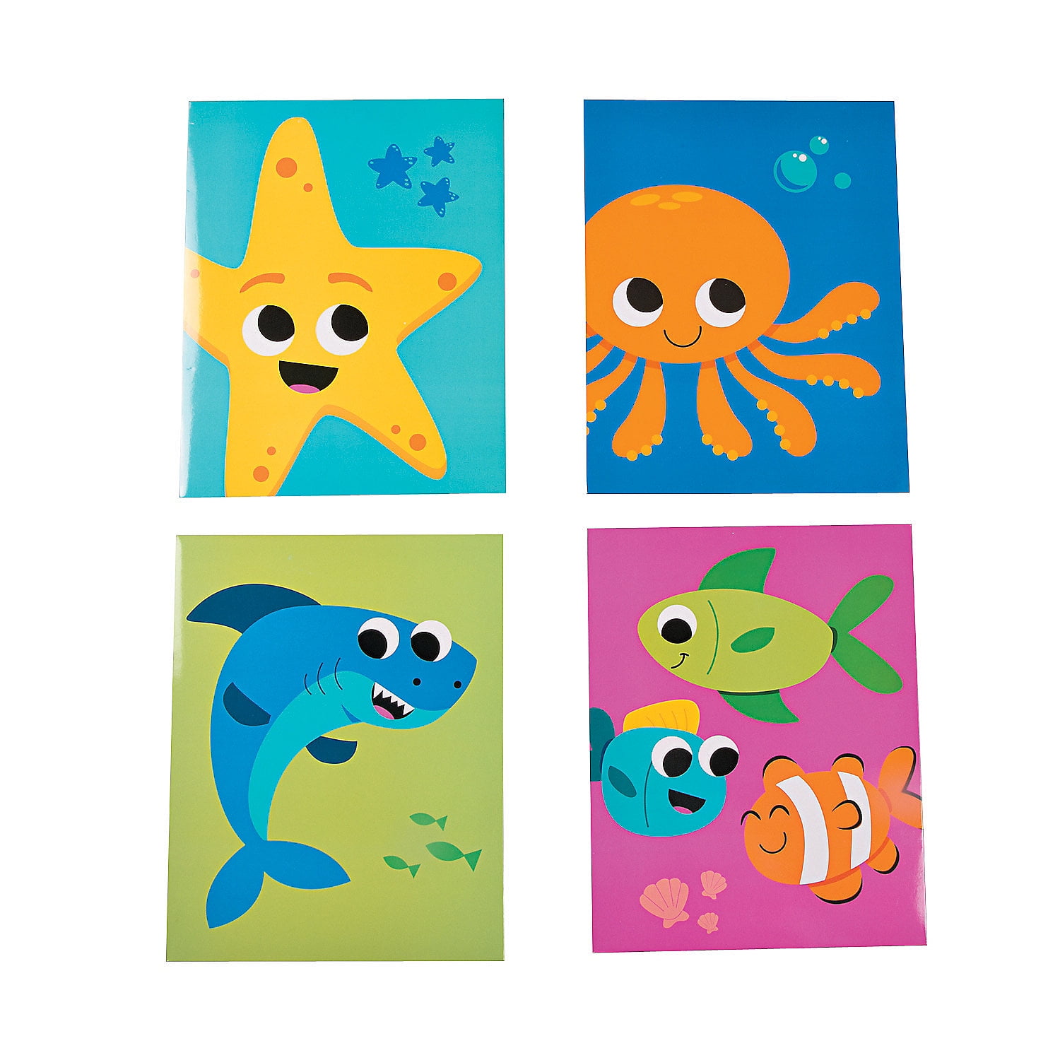 Brandclub - Under the Sea Pocket Folders - Stationery - 12 Pieces