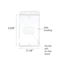 Pack of 10 - ID Badge Holders Hard Plastic Card Holder Vertical with ...