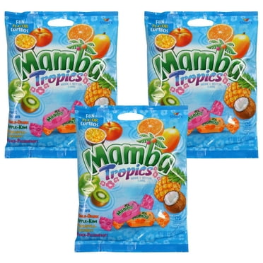 Mamba Fruit Chews Candy, 24 Individually Wrapped Assorted Flavors, 3 ...