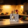 Blue Wall Mounted Chopstick Holder Kitchen Cutlery Storage Rack With ...
