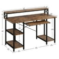 IRONCK Computer Desk 47" with Keyboard Tray, Modern Industrial Home ...