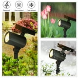 Mainstays Solar Powered Black LED Landscape Spot Light, 60 Lumens ...