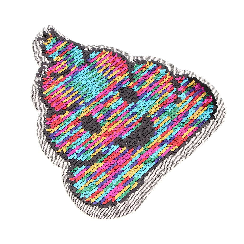 Veasfak Sequins Sew On Patch - Embroidery Badge - Bag/Dress Fabric Applique Diy Stickers As Described
