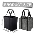 USUERY Wine Bottle Bag With Compartments Reusable Bottle Carrier With ...