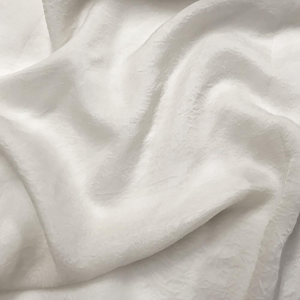Crushed Crinkle Sheer Voile Fabric 118" Wide Window Curtain Drapery and ...
