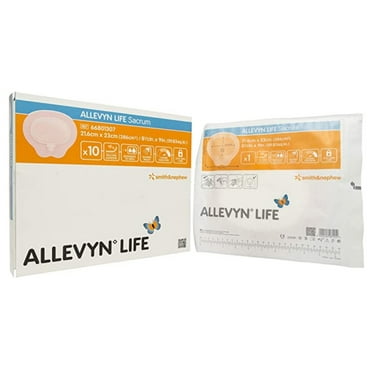 Smith and Nephew Allevyn Life Large Wound Foam Adhesive Dressings 6 3/4 ...