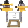 Free Shipping! Shaker 2 Bit Rail and Stile Router Bit Set - 1/4" Shank ...