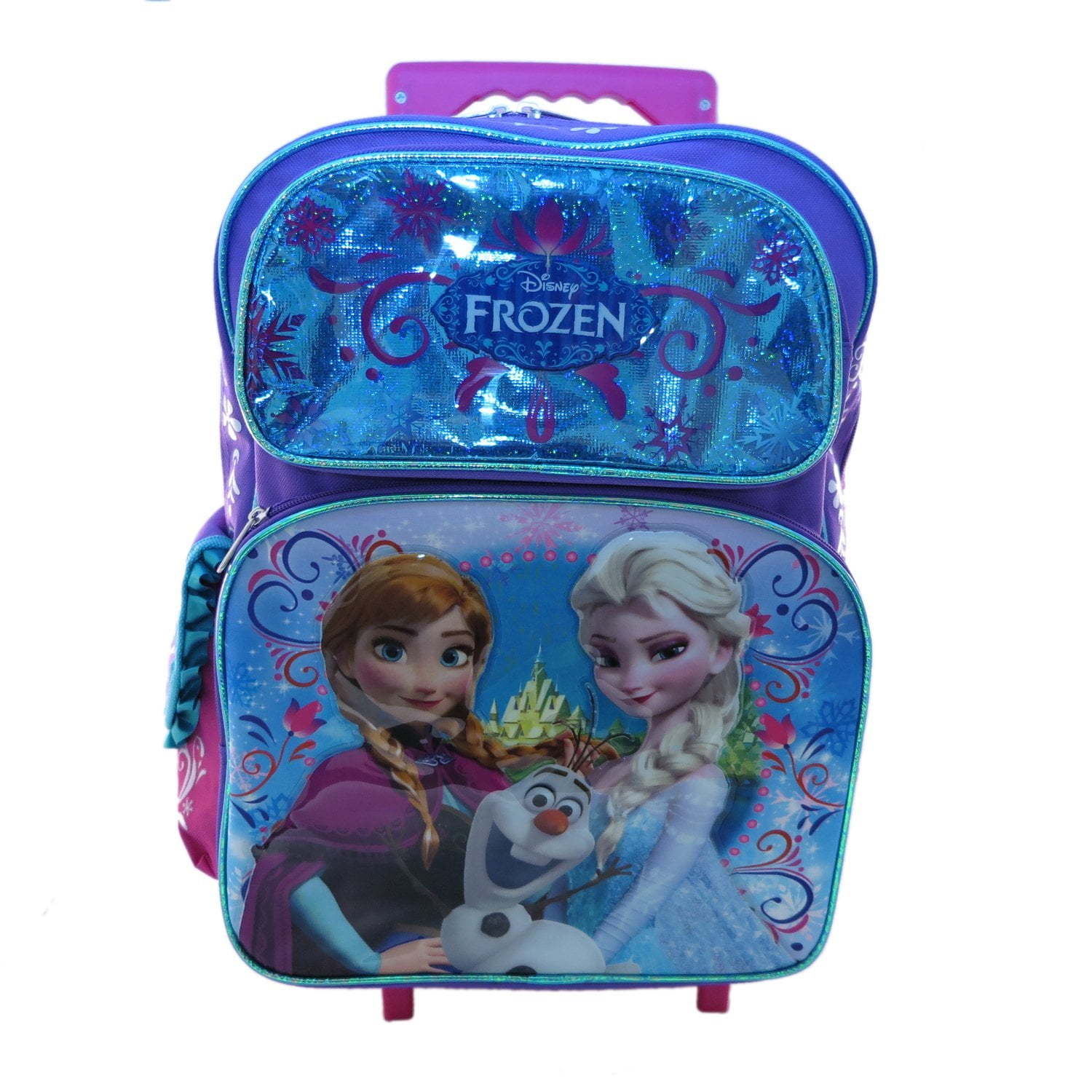 Large Rolling Backpack - Disney - Frozen - Elsa & Anna Blue New 644062 ...
