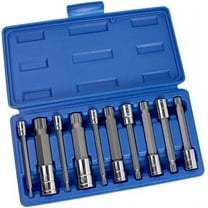 Stark USA 10PC Extra Long XZN Triple Square Spline Bit Socket Set, Premium S2 Alloy Steel | 4mm ...