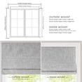 dokea Total Blackout Roman Shade - 33x64\" - 80% Polyester Black ...