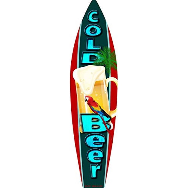 Smart Blonde Cold Beer Metal Novelty Surf Board Sign SB-050 - Walmart.ca