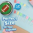 30 x Edible Cupcake Toppers Themed of Football Collection of Edible ...