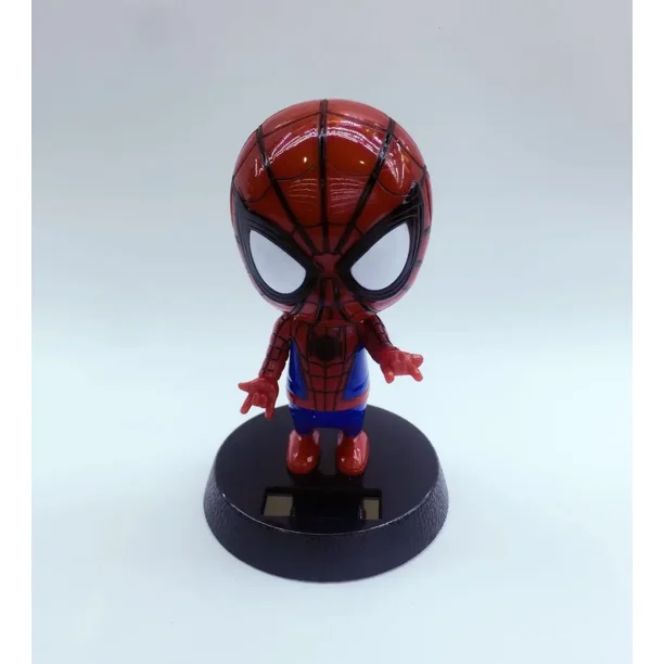 Figuras de acción de Marvel con energía Solar, muñecos oscilantes de ...