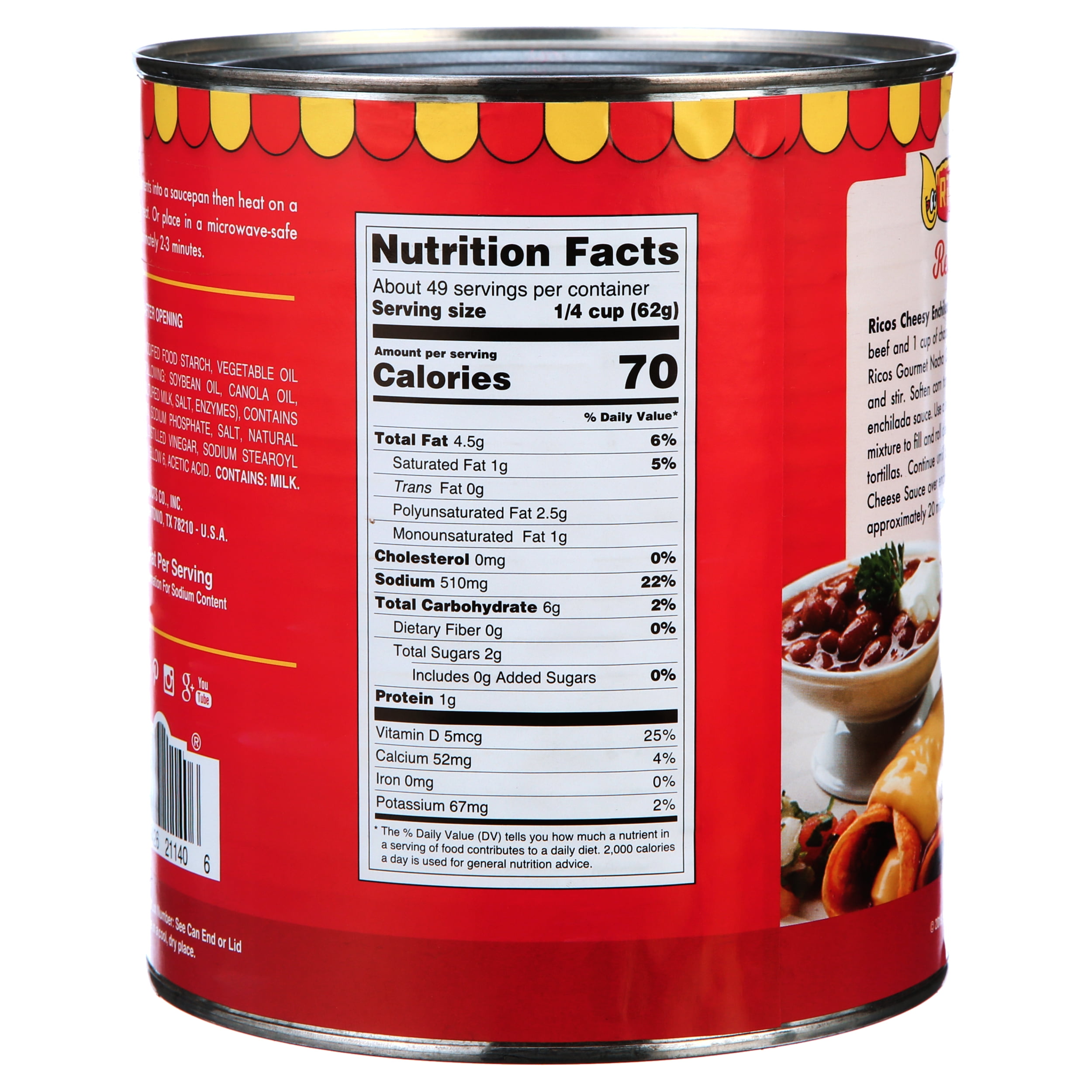 Ricos Nacho Cheese Nutrition Facts | Besto Blog