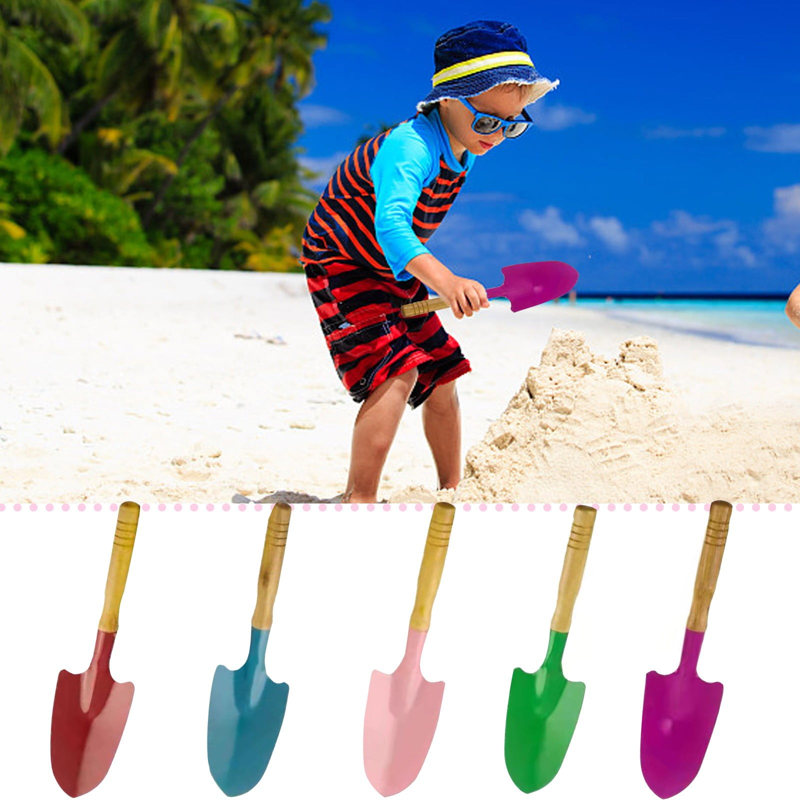 Click here for Chenjiaaa Heavy Duty Wooden Kids Sand Shovels With... prices