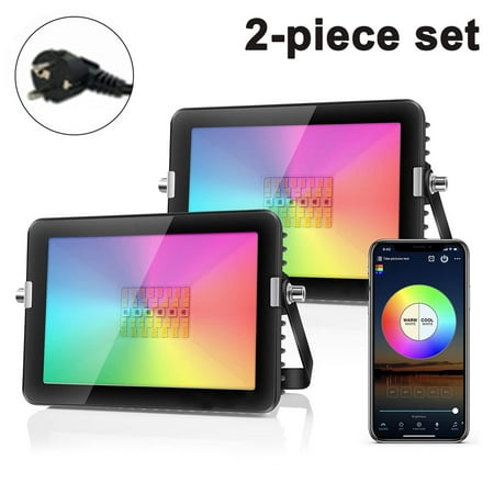 30W RGB LED Flood Lights, Bluetooth APP Control Color Changing LED ...