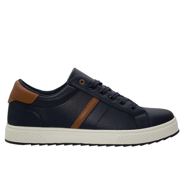 Tenis Bruce Color Azul Marino con detalle café 27 Dorothy Gaynor Tenis ...