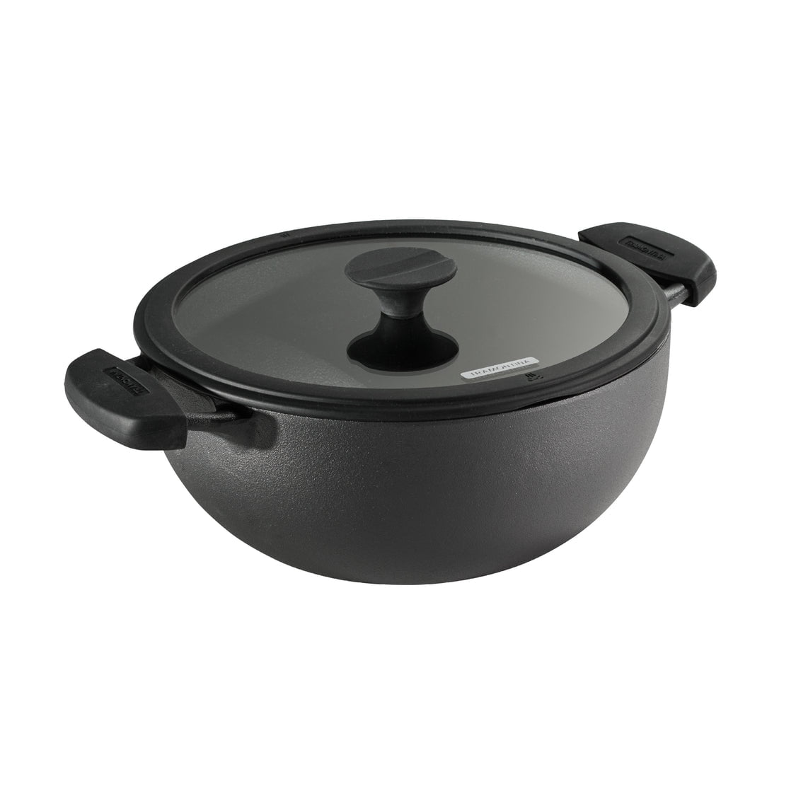 Tramontina Utsava 4.9-Quart Pre-Seasoned Cast Iron Kadai with Lid ...