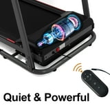 FYC 2.5HP Folding Desk Treadmill w/ Bluetooth & Incline - Compact ...