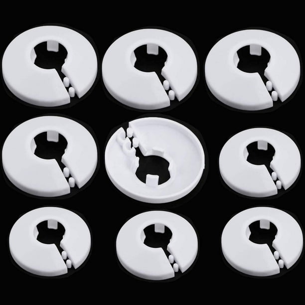 Plastic Radiator Rosette, 50 Pieces of Heating Tube Cover Plastic ...