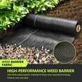 GOTGELIF® Weed Barrier Fabric, 6.6x300ft, 3.2OZ Heavy Duty for ...