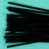 Hello Hobby Black Fuzzy Sticks 25 Pack 12 inch Craft Supplies for ...
