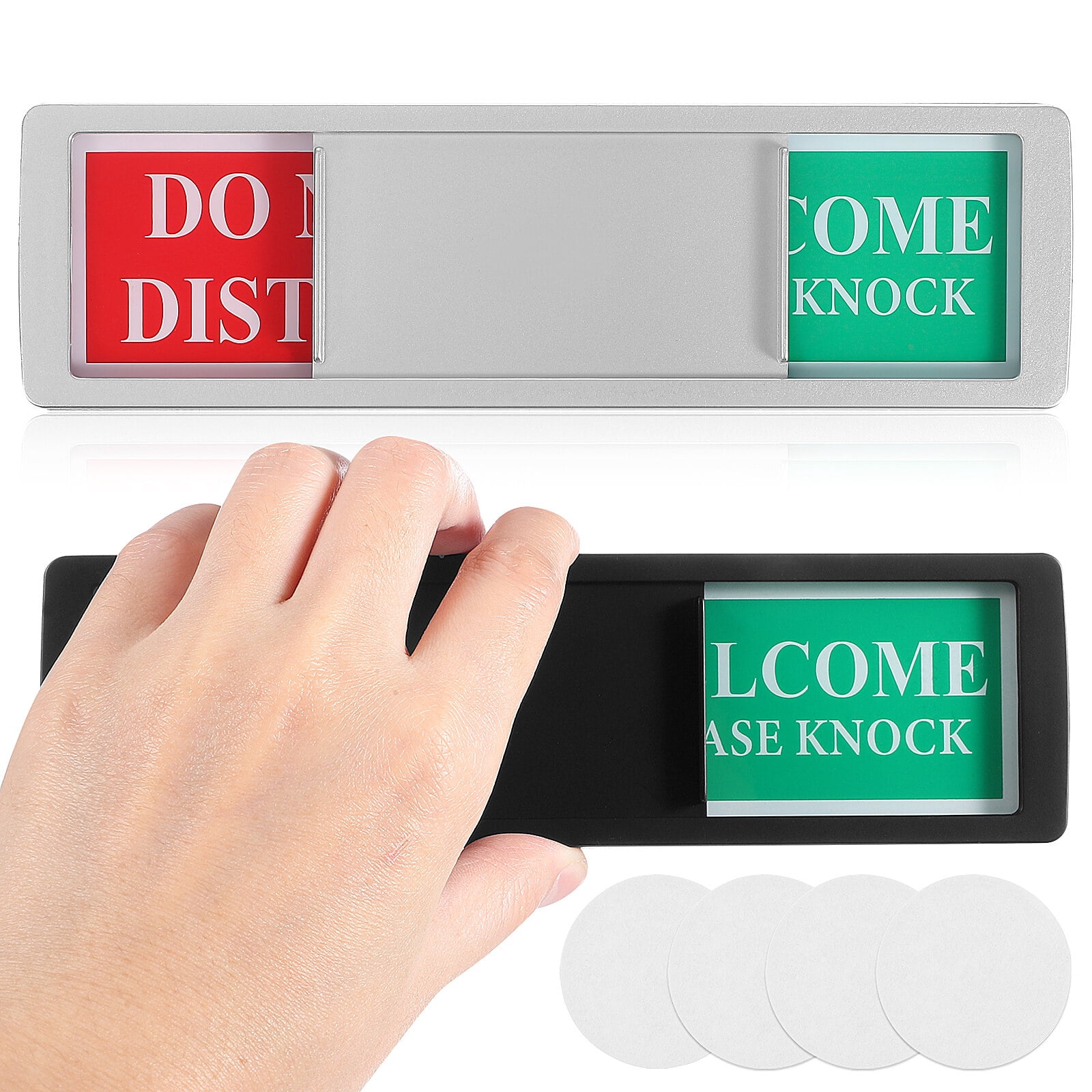 2Pcs Privacy Sign Do Not Disturb Welcome Please Knock Magnetic Slider ...