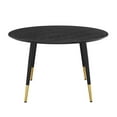Modway Vigor Round Dining Table in Black - Walmart.com