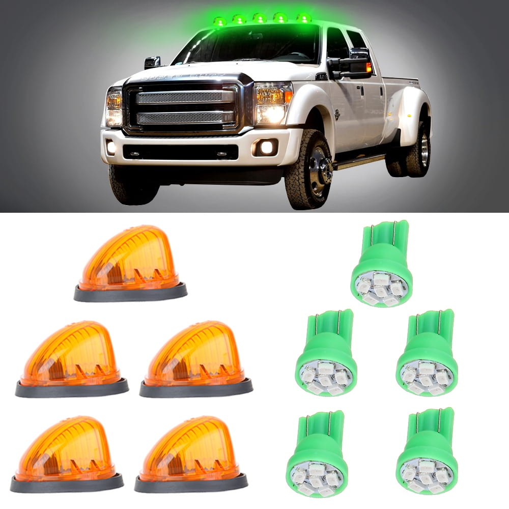 ECCPP 5 Pack 9069A Round-Shape Cab Running marker Light Lamp covers + 6 ...