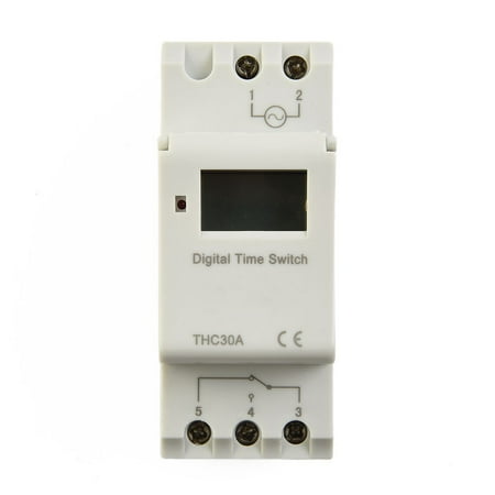 Din Rail 2 Wire 7 Days Per Week Programmable Digital Time Switch Relay ...