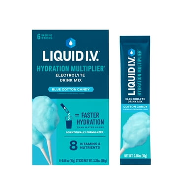 Liquid I.V.® Cotton Candy Hydration Multiplier® Powdered Electrolyte ...