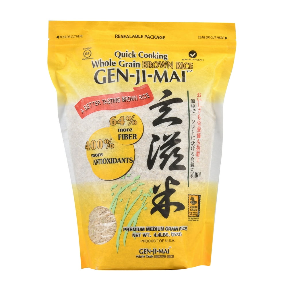 Genji-mai Gen-ji-mai Whole Grain Brown Rice 4.4lb - Walmart.com ...