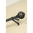 Mainstays 3/4 inch Black Twist Cage Curtain Rod, Adjustable 30 to 84 ...