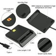 CAC Card Reader, USB C DOD Military Smart Card Reader Fits for Windows ...