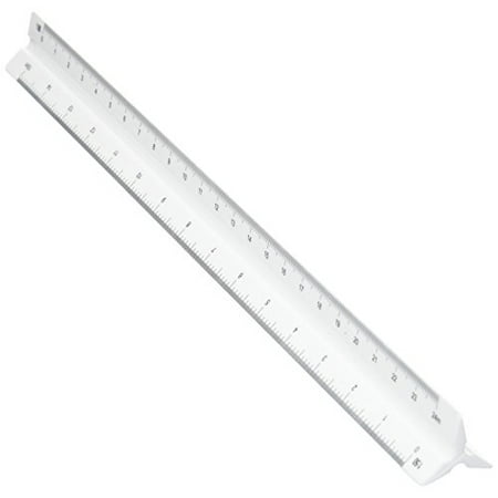 Alvin, Metric Triangular Scale, White Drafting and Architecture Ruler ...