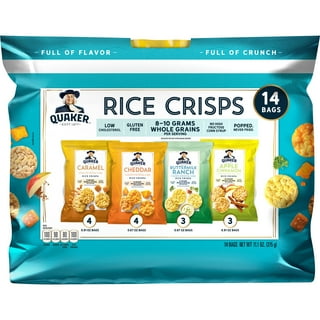 Quaker Rice Cakes, White Cheddar, Gluten Free, 5.5 oz Bag - Walmart.com