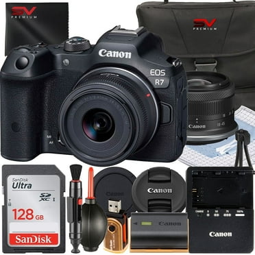 Canon EOS R7 Mirrorless Camera (Body Only) + 128 GB Memory + Tripod ...