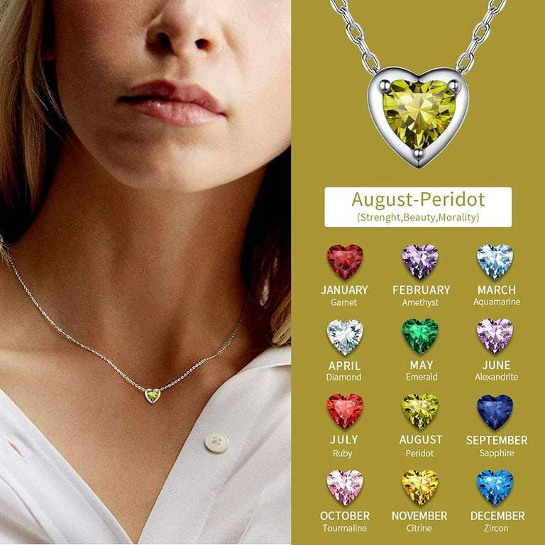 August Birthstone Necklace