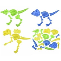 21 Piece Dinosaur Bones Sandbox Kit - Beach Play Set with Dino Fossil ...